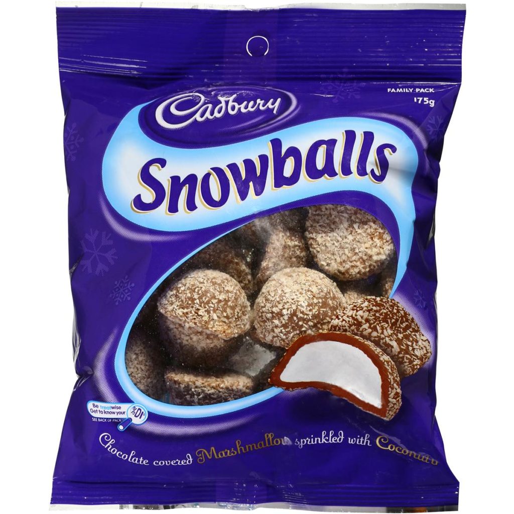 Cadbury Snowballs Family 175g Bag – Gluten Free Products of Australia