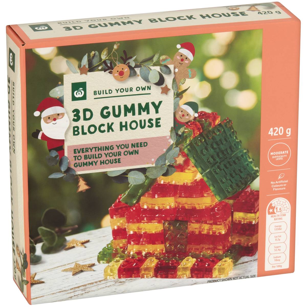 Woolworths Christmas 3D Gummy Block House 420g – Gluten Free Products ...