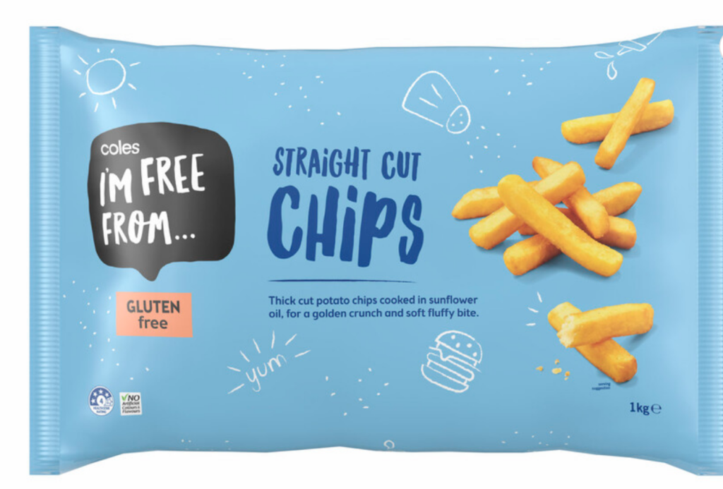 Coles Straight Cut Gluten Free Chips 1kg – Gluten Free Products of ...