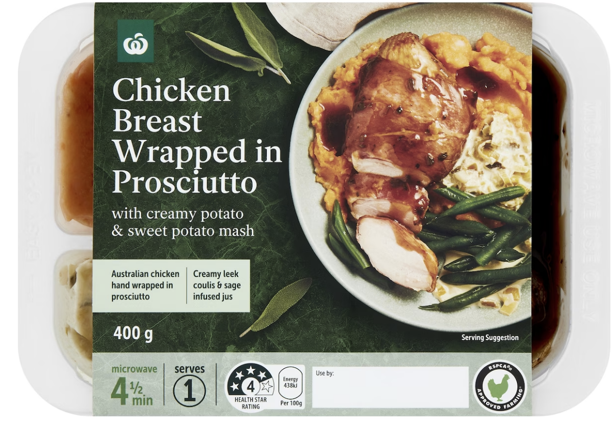 Woolworths Prosciutto Wrapped Chicken Chilled Meal 400g – Gluten Free ...