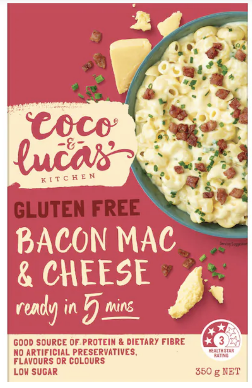 Coco & Lucas’ Gluten Free Bacon Mac & Cheese 350g – Gluten Free ...